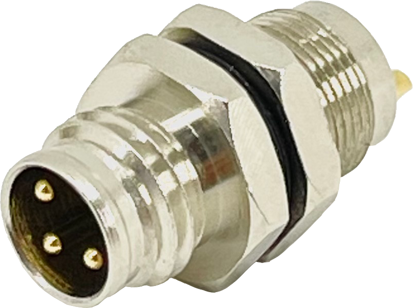 Waterproof Connector M8 3P(M) Panel Mount M83PMB